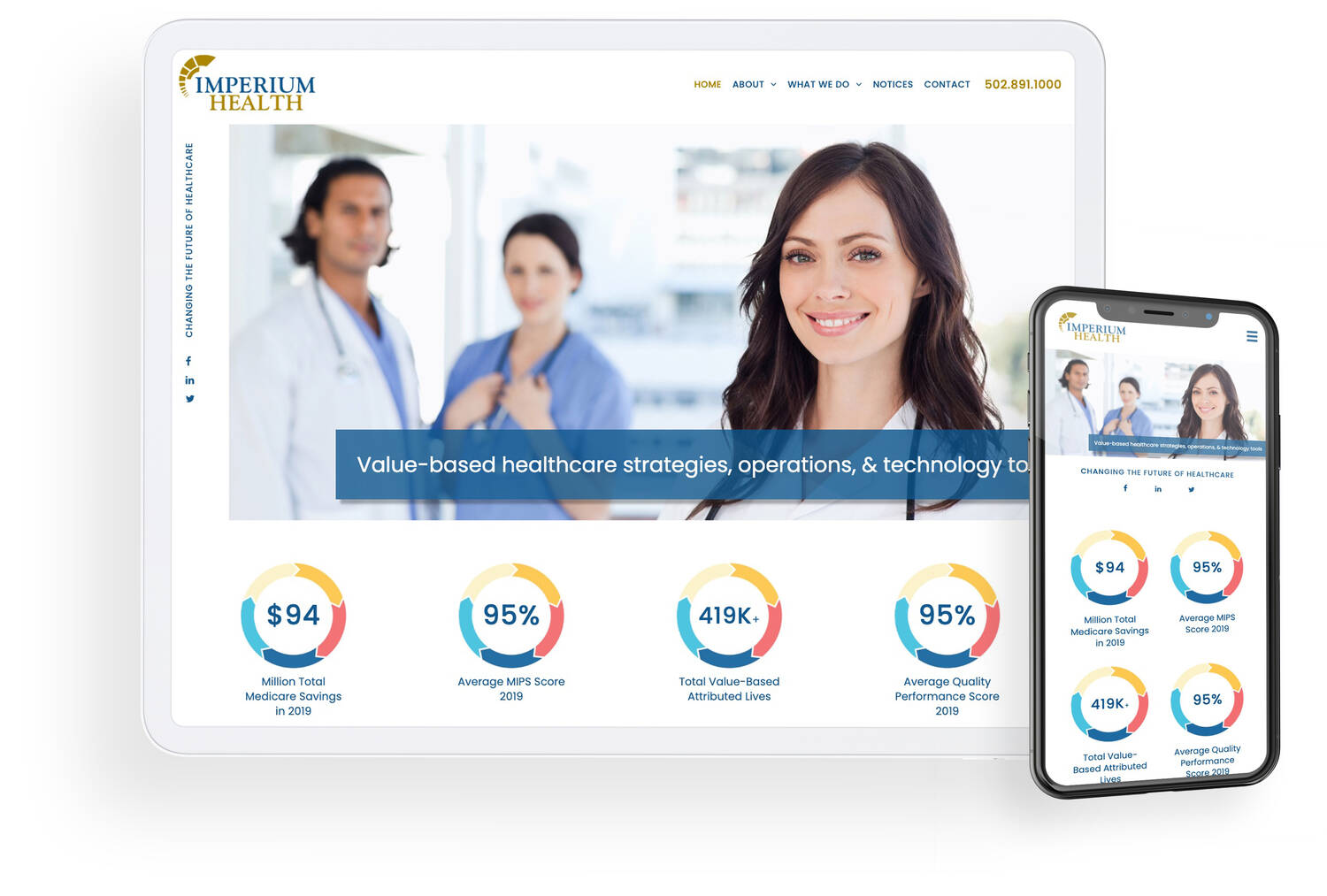 Louisville Web Design Portfolio - Imperium Health